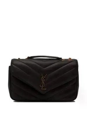 Saint Laurent Medium Loulou Quilted Shoulder Bag - Black