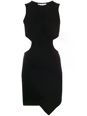 Off-White Swiss Cheese Knitted Dress