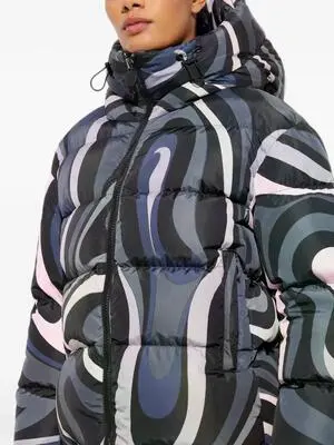 Emilio Pucci Marmo-print Down Jacket - Black