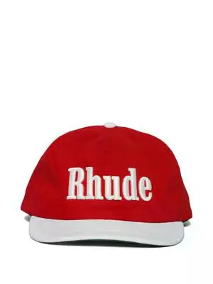Rhude Embroidered Two-tone Cap - Red