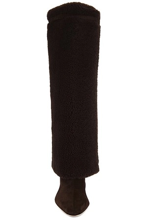Staud Wally Foldover High Heel Boot - Espresso