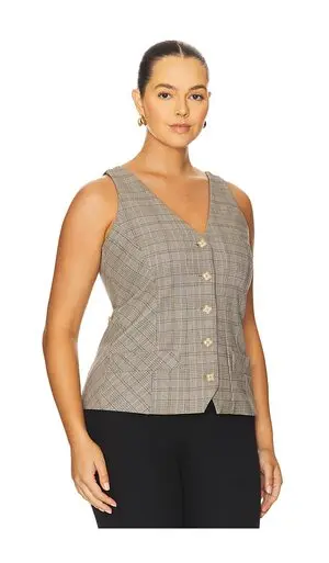 Good American Checked Waistcoat