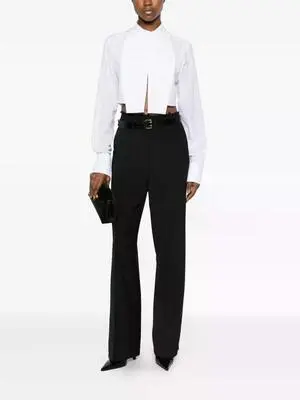 TOM FORD Cropped Shirt With Crossover Collar