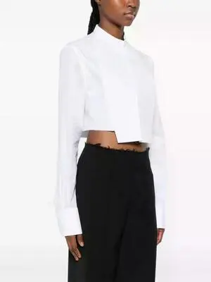 TOM FORD Cropped Shirt With Crossover Collar