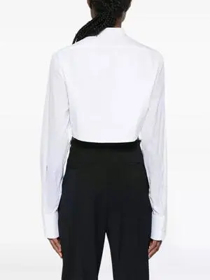 TOM FORD Cropped Shirt With Crossover Collar