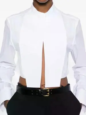 TOM FORD Cropped Shirt With Crossover Collar