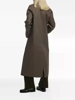 BARRIE Button-fastening Contrast-collar Raincoat