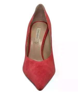 Casadei Scalloped Stiletto Pumps - Red