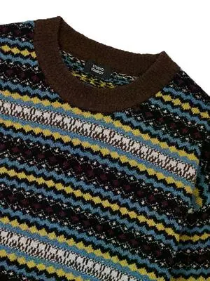 STUDIO TOMBOY Nordic Pattern Round Neck Sweater