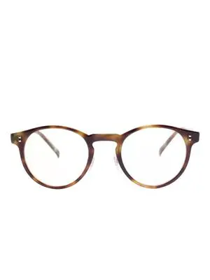 Dunhill Round Frame Eyeglasses - Brown