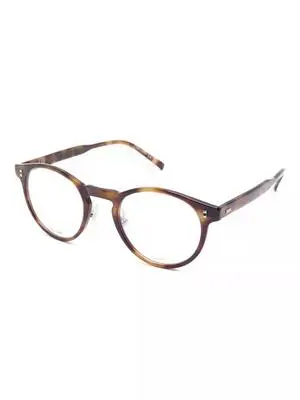 Dunhill Round Frame Eyeglasses - Brown
