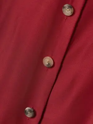Khaite Auryn Satin-twill Shirt