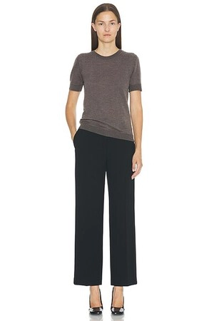 THE ROW Linnea Cashmere Top - Faded Brown
