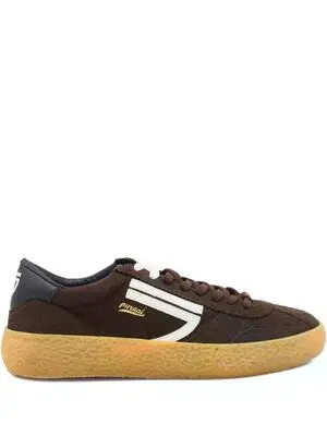 PURAAI Logo Detail Lace-up Sneakers - Brown