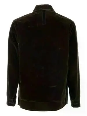 Junya Watanabe Velvet Flap-pocket Jacket - Brown