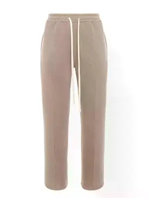 HAMZA Drawstring Panelled Sweatpants - Neutrals