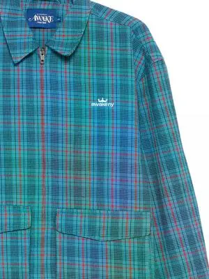 AWAKE NY Checked Bomber Jacket With Front Zip Fastening