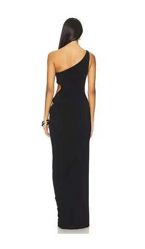 Nbd Ainsleigh Maxi Dress With Cut-out Detail - Black