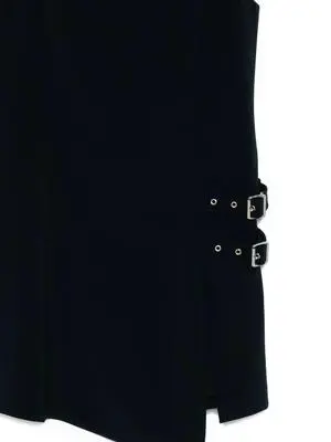 We11Done Logo-plaque Spaghetti Strap Dress