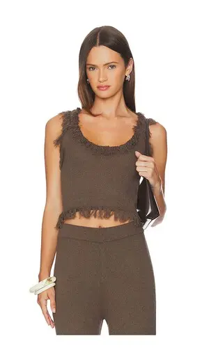SNDYS. Skyler Knit Top - Chocolate