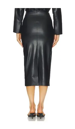 Norma Kamali Straight Mid-calf Skirt