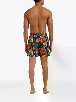 Vilebrequin Floral Print Swim Short - Blue