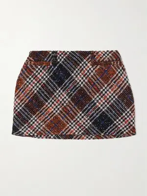 Missoni Checked Tweed Mini Skirt - Multi