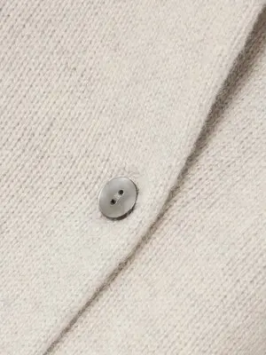 Theory Cashmere And Wool-blend Cardigan - Gray