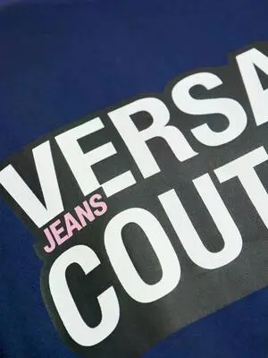 Versace Logo-print T-shirt - Blue