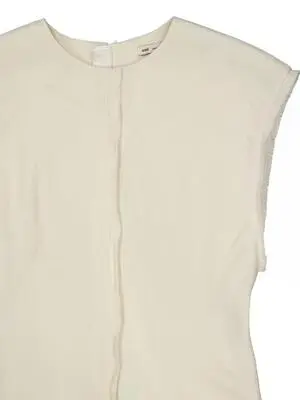 AMI Paris Raw-edge Midi Dress