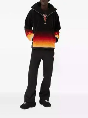 Casablanca Gradient-effect Zip Sweatshirt - Black