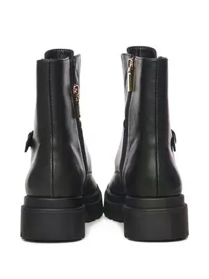 COCCINELLE 35mm Buckle-strap Leather Boots