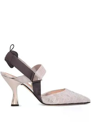 Fendi Colibrì Strass Heeled Sandals