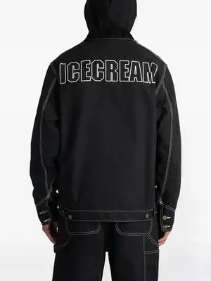 ICECREAM Zip-closure Jacket With Contrast Stitching And Logo Detail
