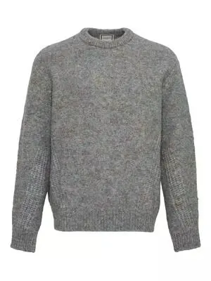 WOOYOUNGMI Mélange Effect Knitted Sweater - Grey