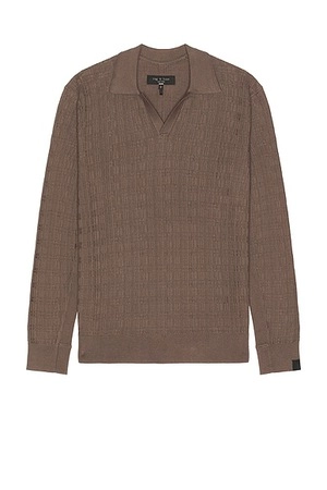 Rag & Bone Harvey Plaid Johnny Collar Polo