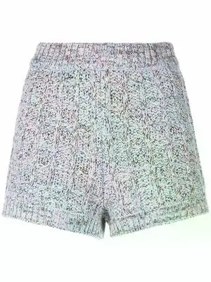 Missoni Ribbed Knit Shorts - Blue