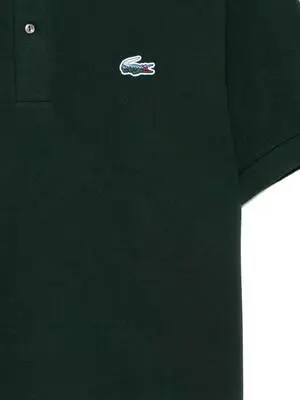 Lacoste Logo-appliqué Cotton Polo Shirt - Green