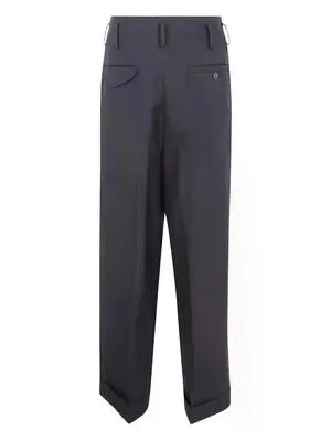 IBRIGU Cuffed Pleated Trousers