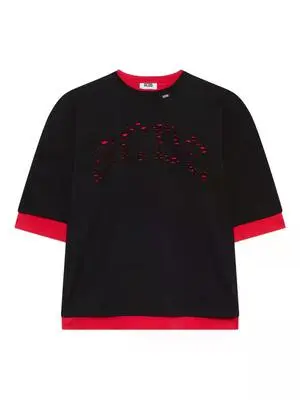 Gcds Logo-embellishment T-shirt - Black