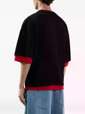 Gcds Logo-embellishment T-shirt - Black