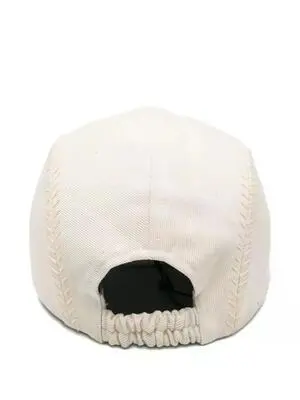 Jacquemus Embroidered Logo Cap - White