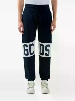 Gcds Logo-print Trousers - Blue