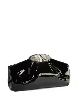 GIUSEPPE ZANOTTI Dumpling" Goatskin Clutch Bag - Black