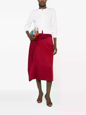 Erdem Draped Asymmetric Midi Skirt