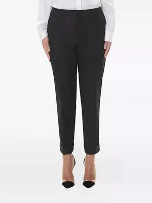Boglioli Tailored Cropped Trousers - Black