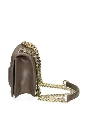 Just Cavalli Logo Plaque Cross Body Bag - Brown