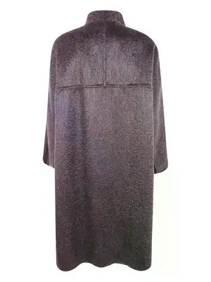 Max Mara Buttoned High Neck Coat