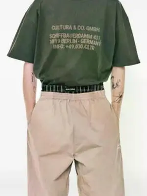 CULTURA Round-neck T-shirt - Green