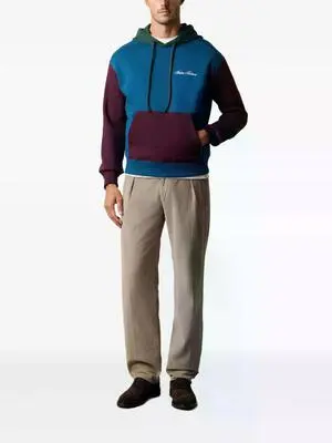 Brooks Brothers Multi-coloured Embroidered Logo Hoodie